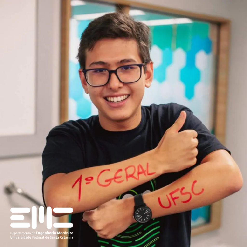 Primeiro colocado no vestibular UFSC/IFSC 2023 será aluno de Engenharia ...
